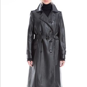 Max Studio | Jackets & Coats | Max Studio Leather Trench Coat | Poshmark